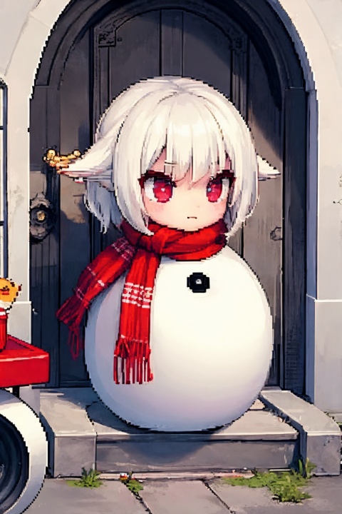 DNF大头像素雪人套装表情包 - 1 | 吐司 TusiArt.com