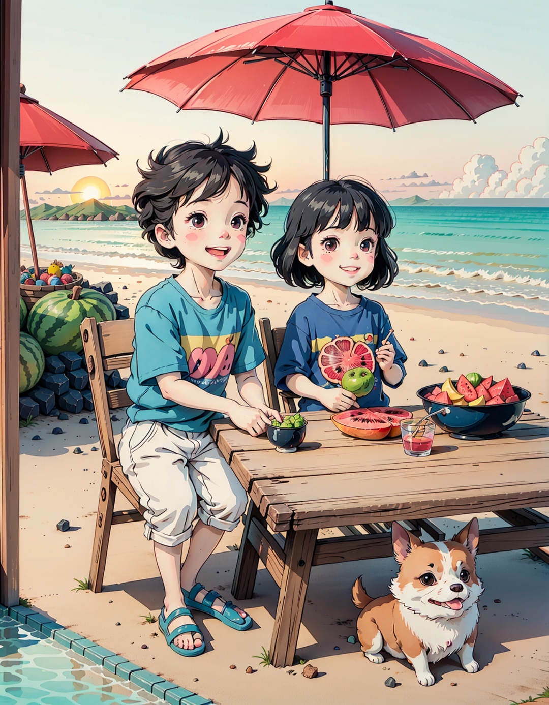 夏日炎炎，有你最甜 吐司