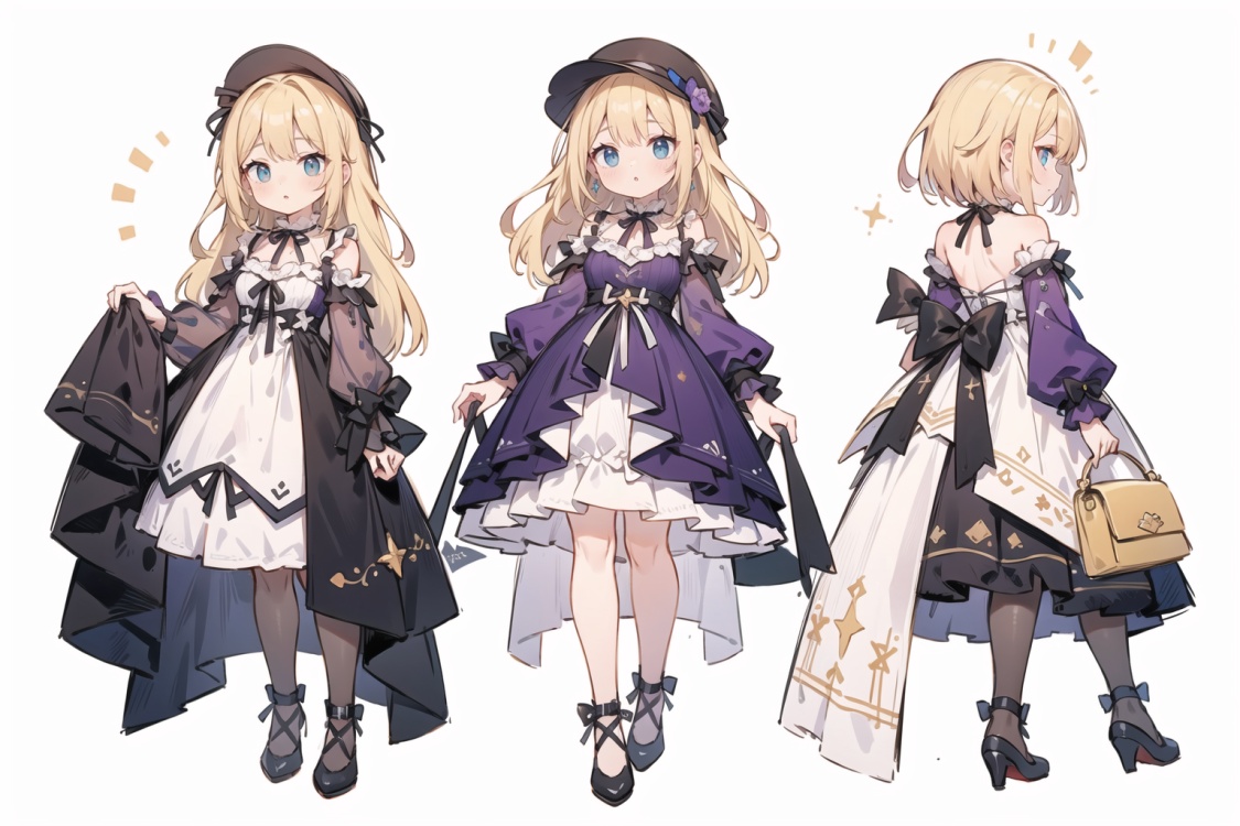 自设角色的loli三视图 | 吐司 TusiArt.com