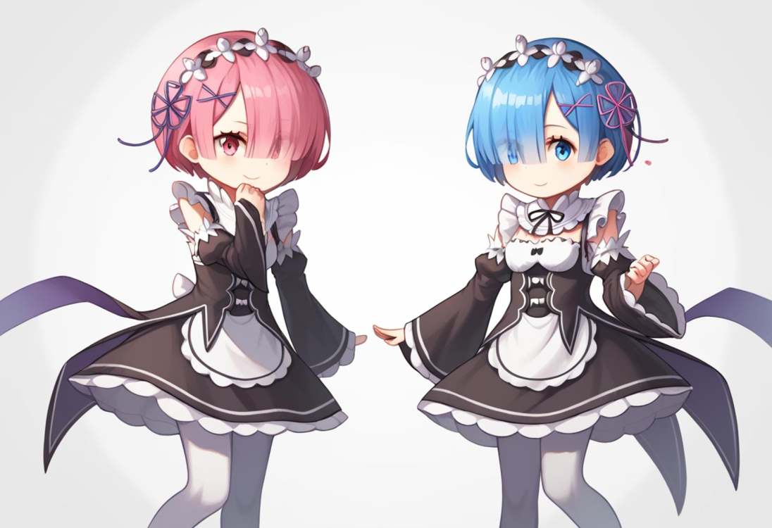 2 Girls Rem+ Ram 蕾姆拉姆Re:Zero 从零开始的异世界生活 - v1.0 | Stable Diffusion Model ...